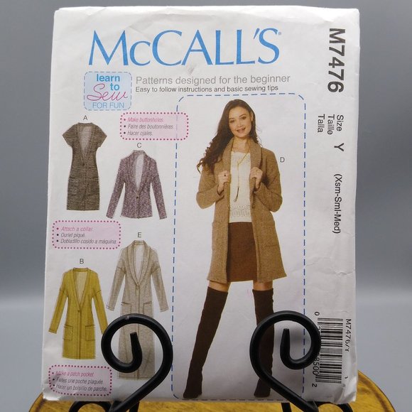 McCall's | Office | Sewing Pattern Mccalls M7476 26 Learn To Sew For ...